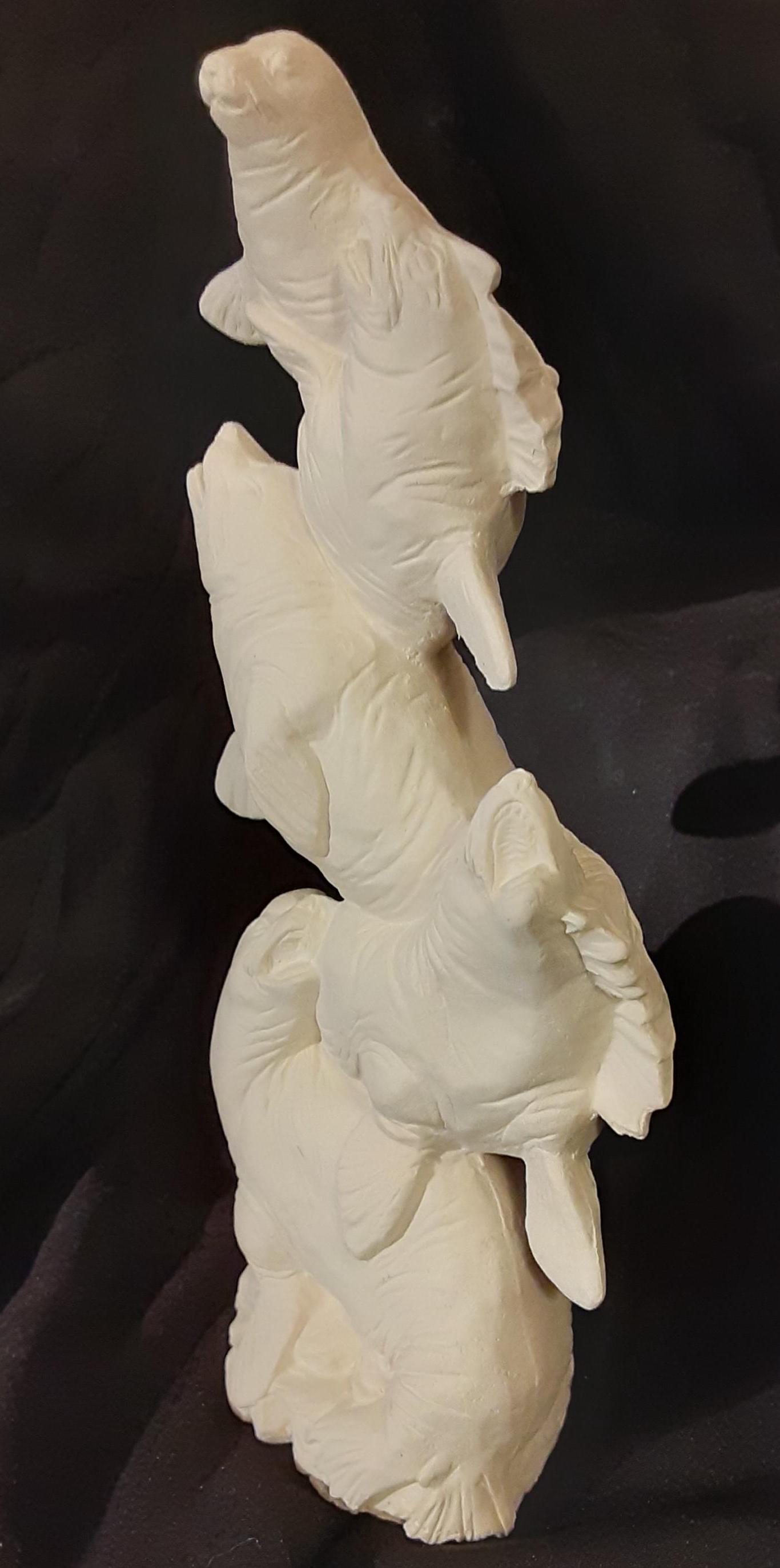 Seal Stack Unpainted Ceramic Bisque - Etsy