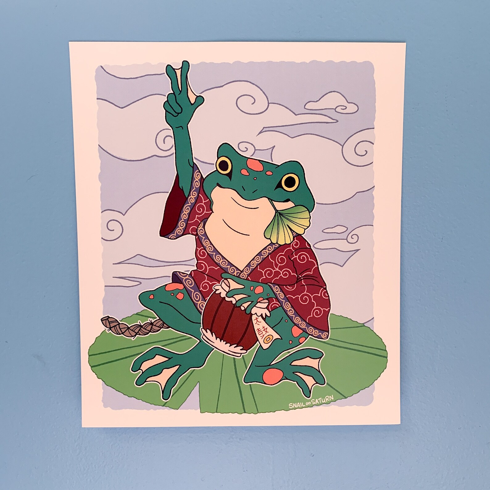 Frog Dude Art Print | Etsy
