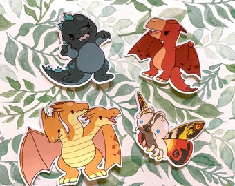 Godzilla Sticker | Etsy