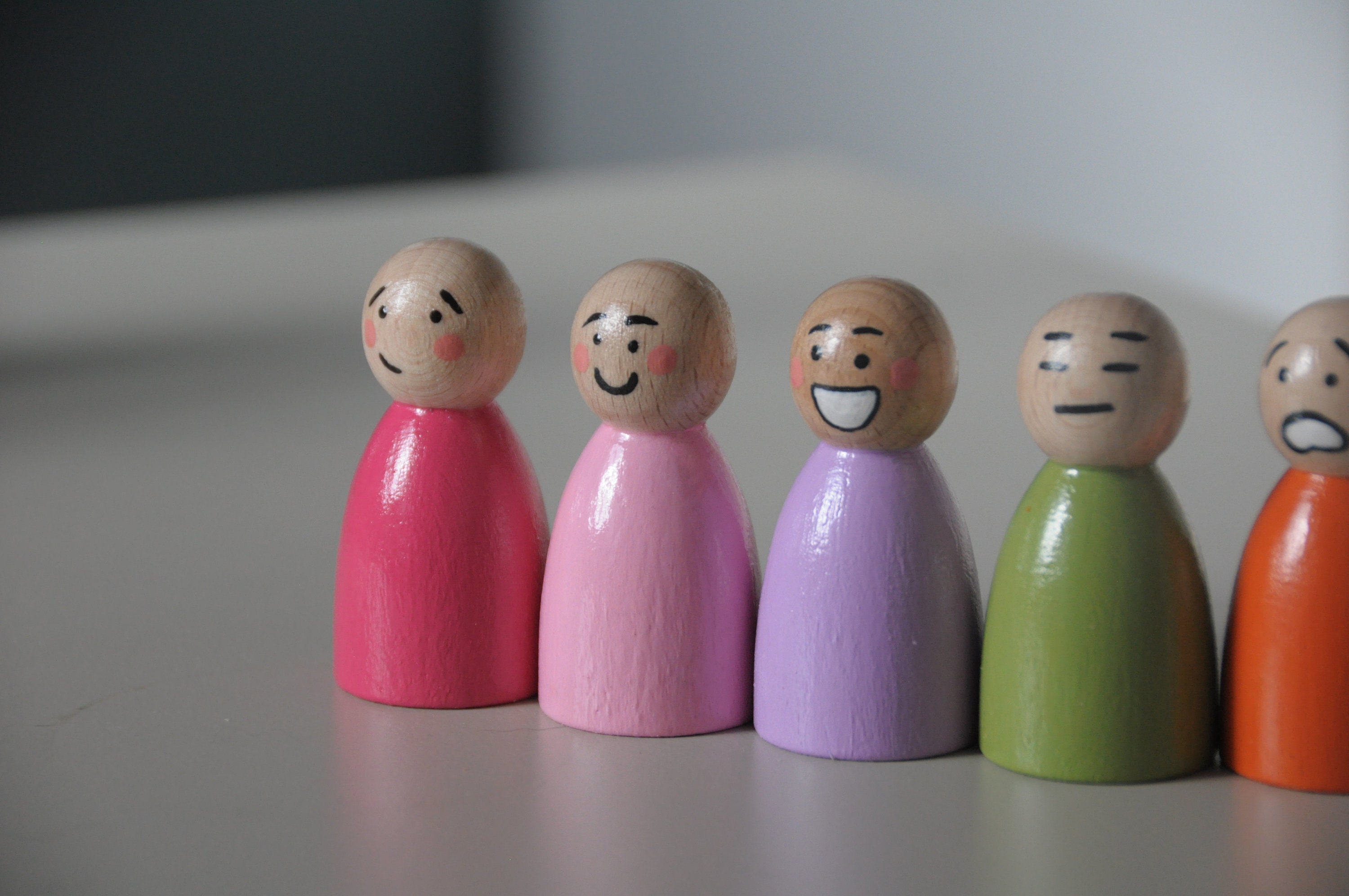 Emotion Feeling Peg Doll Set 8, Therapy, Therapy, Systematic - Etsy