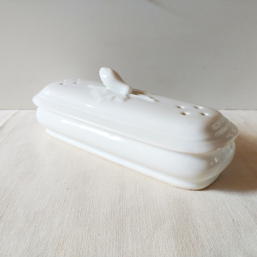 Antique Toothbrush Holder, White Porcelain, French Bathroom 1900s - Etsy