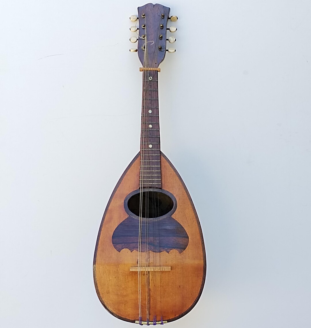 Antique Roundback Mandolin, in Damaged Condition, for Decor, Euterpia ...