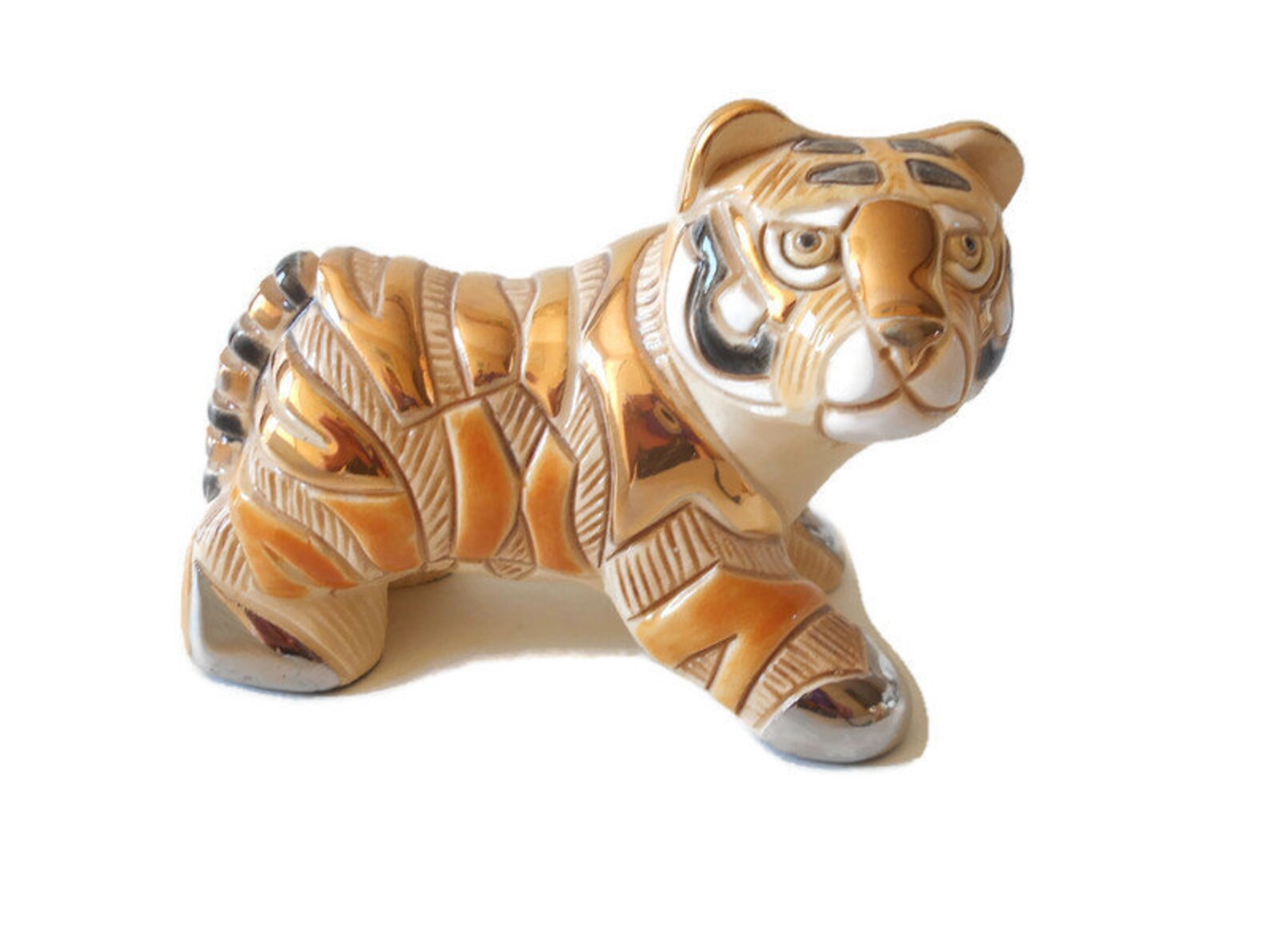 ARTESANIA RINCONADA Tiger Sculpture Vintage Hand Crafted - Etsy