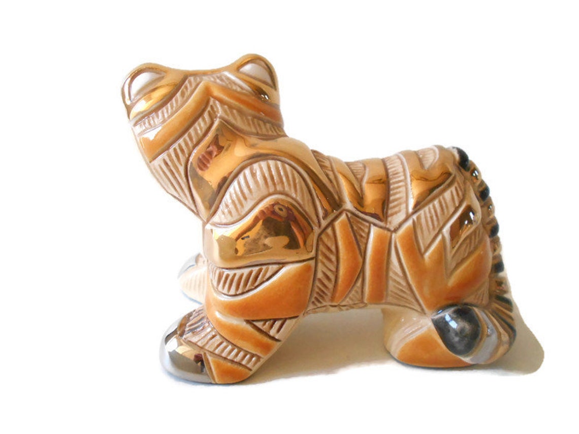 ARTESANIA RINCONADA Tiger Sculpture Vintage Hand Crafted - Etsy