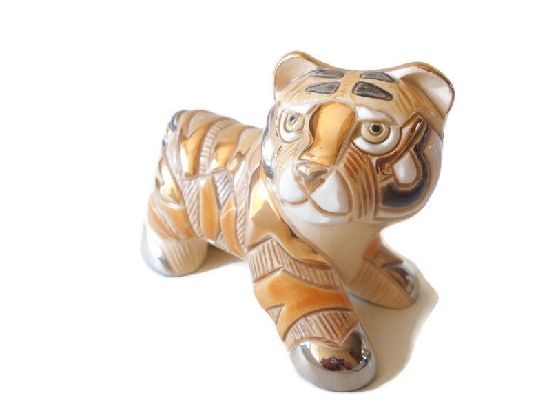 ARTESANIA RINCONADA Tiger Sculpture Vintage Hand Crafted - Etsy