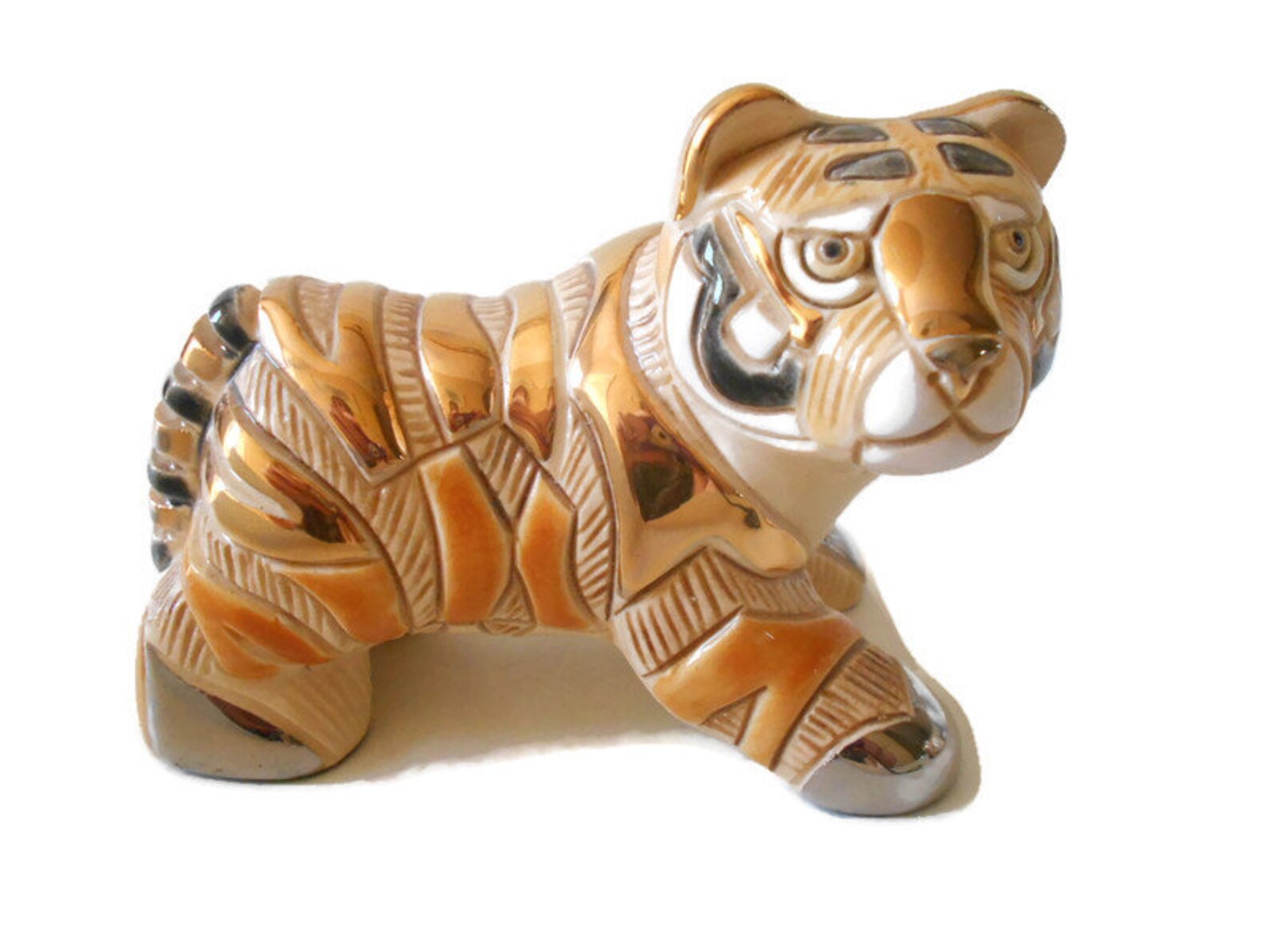 ARTESANIA RINCONADA Tiger Sculpture Vintage Hand Crafted - Etsy