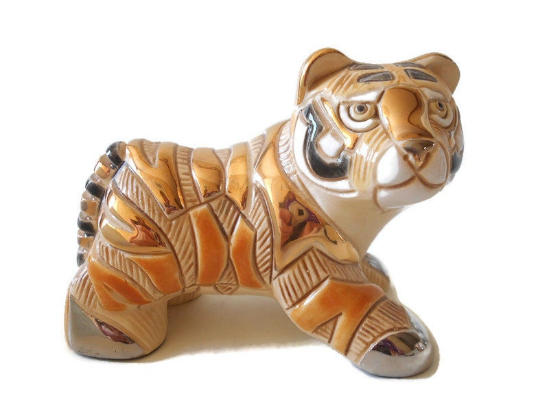 ARTESANIA RINCONADA Tiger Sculpture Vintage Hand Crafted - Etsy