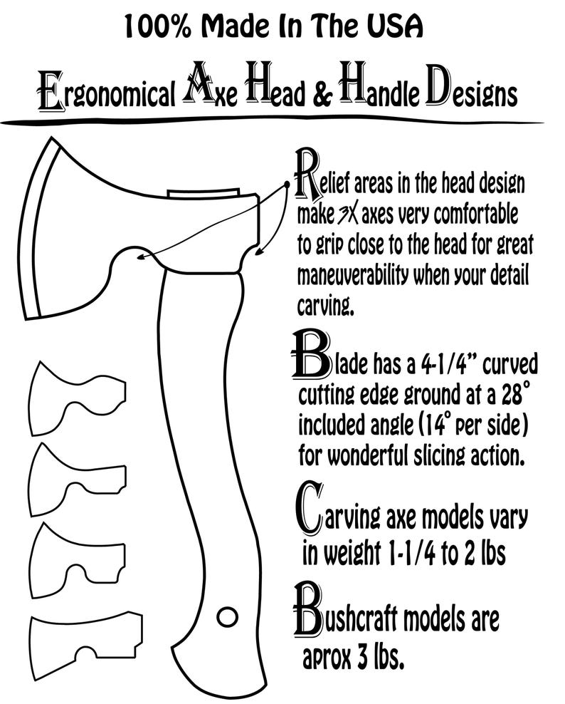 Carving Axe Kunst3x #7s - Etsy