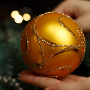 Ball With Pattern, Hand-painted Christmas Glass Ornaments,custom ...