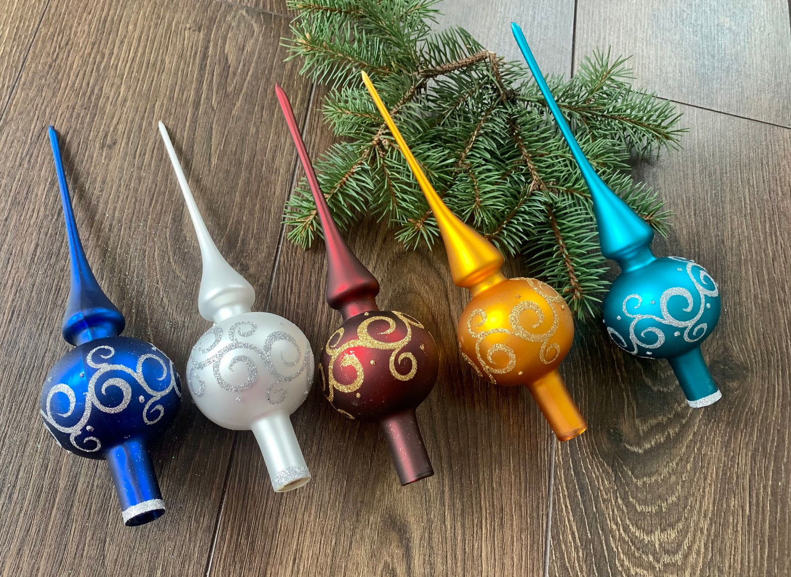 Xmas Tree Glass Topper Christmas Glass Tree Topper 27cm - Etsy