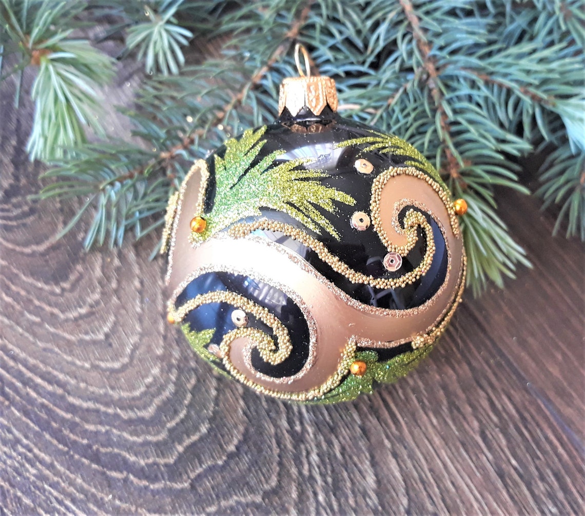 Hand-painted Christmas Glass Ornamentscustom Ornamentshand - Etsy