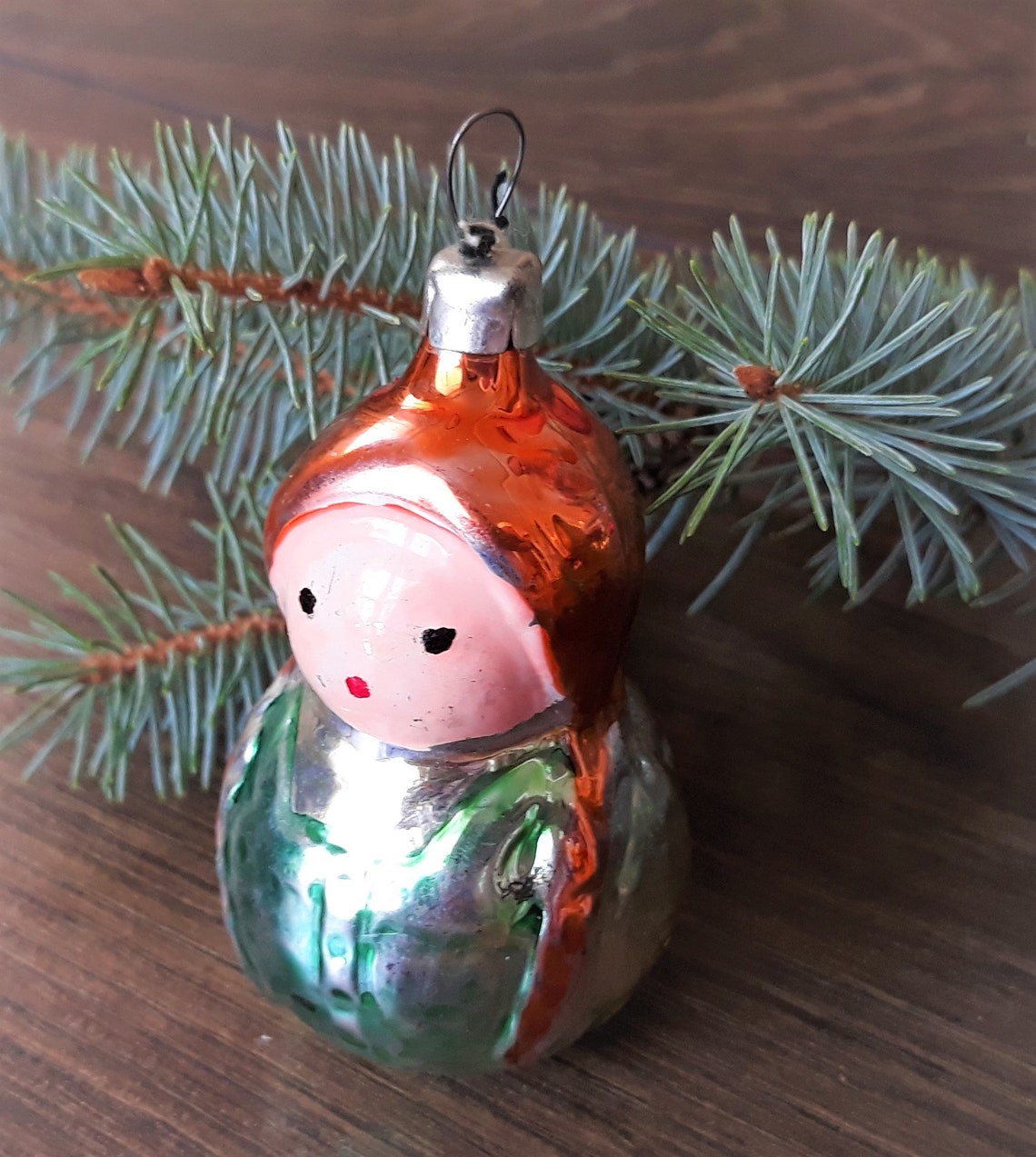 Roly-poly Antique Glass Christmas Ornamentschristmas Glass - Etsy