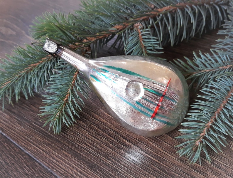 Mandolin Christmas Glass Ornaments Vintage Christmasretro - Etsy