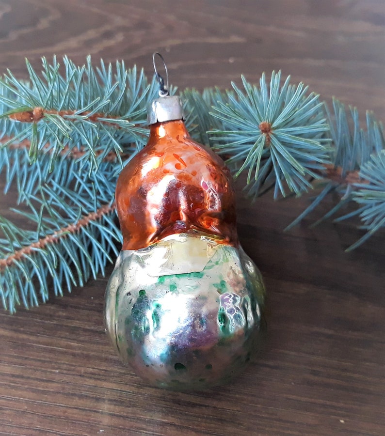 Roly-poly Antique Glass Christmas Ornamentschristmas Glass - Etsy