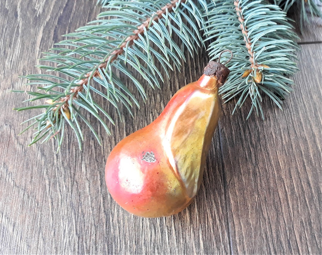 Pear Antique Glass Christmas Ornaments, Christmas Glass Ornaments ...