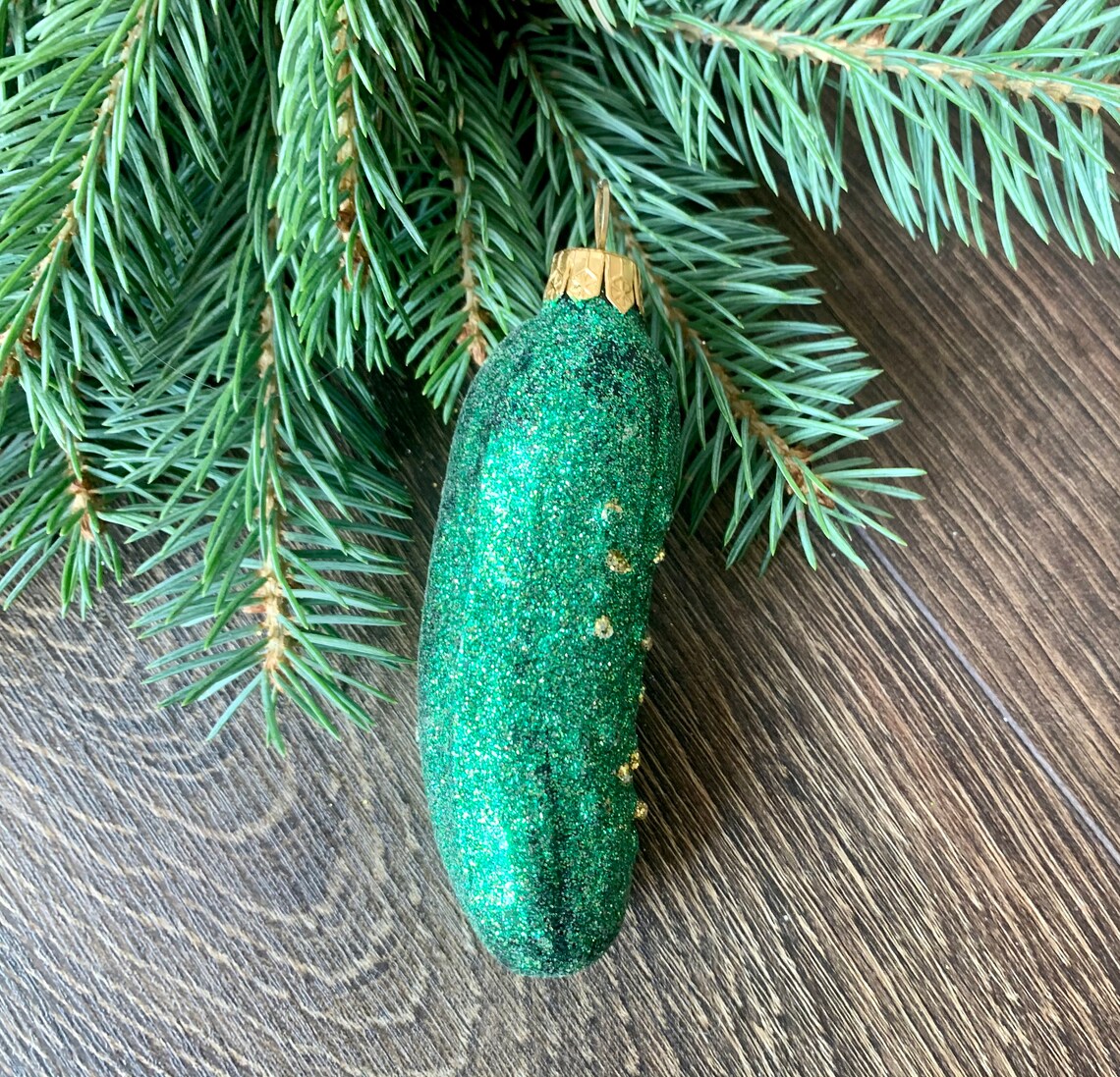 Cucumber Christmas Glass Ornament Vintage Christmas Ornaments Christmas ...
