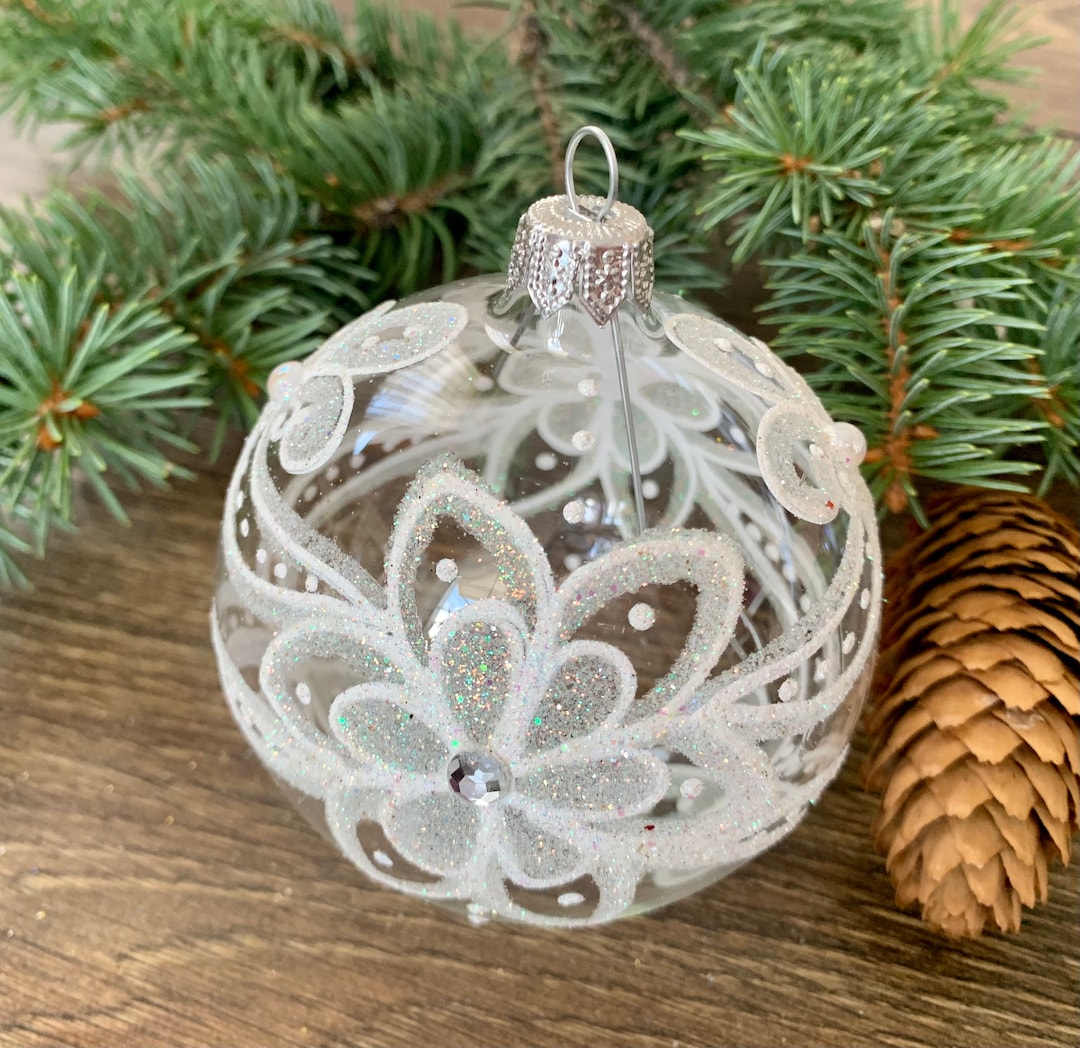 Hand-painted Christmas Glass Ornaments,custom Ornaments,hand Painted ...