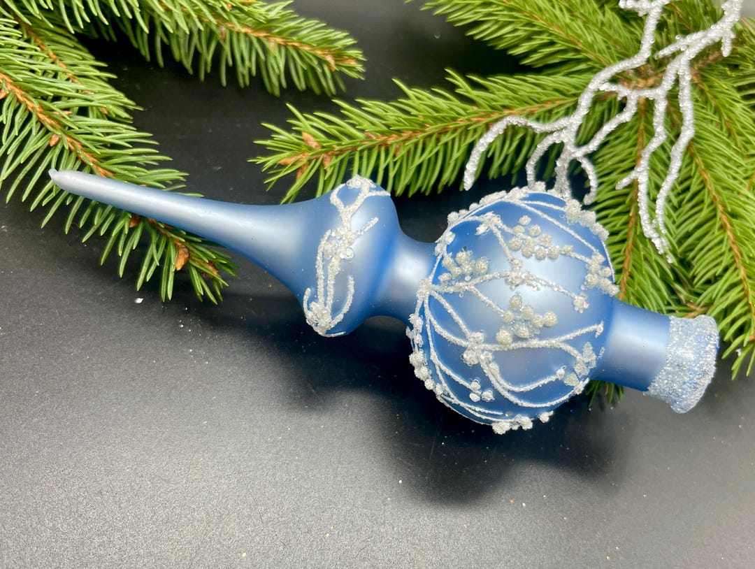 Blue Christmas Tree Topper for Christmas Tree Holiday Decoration ...