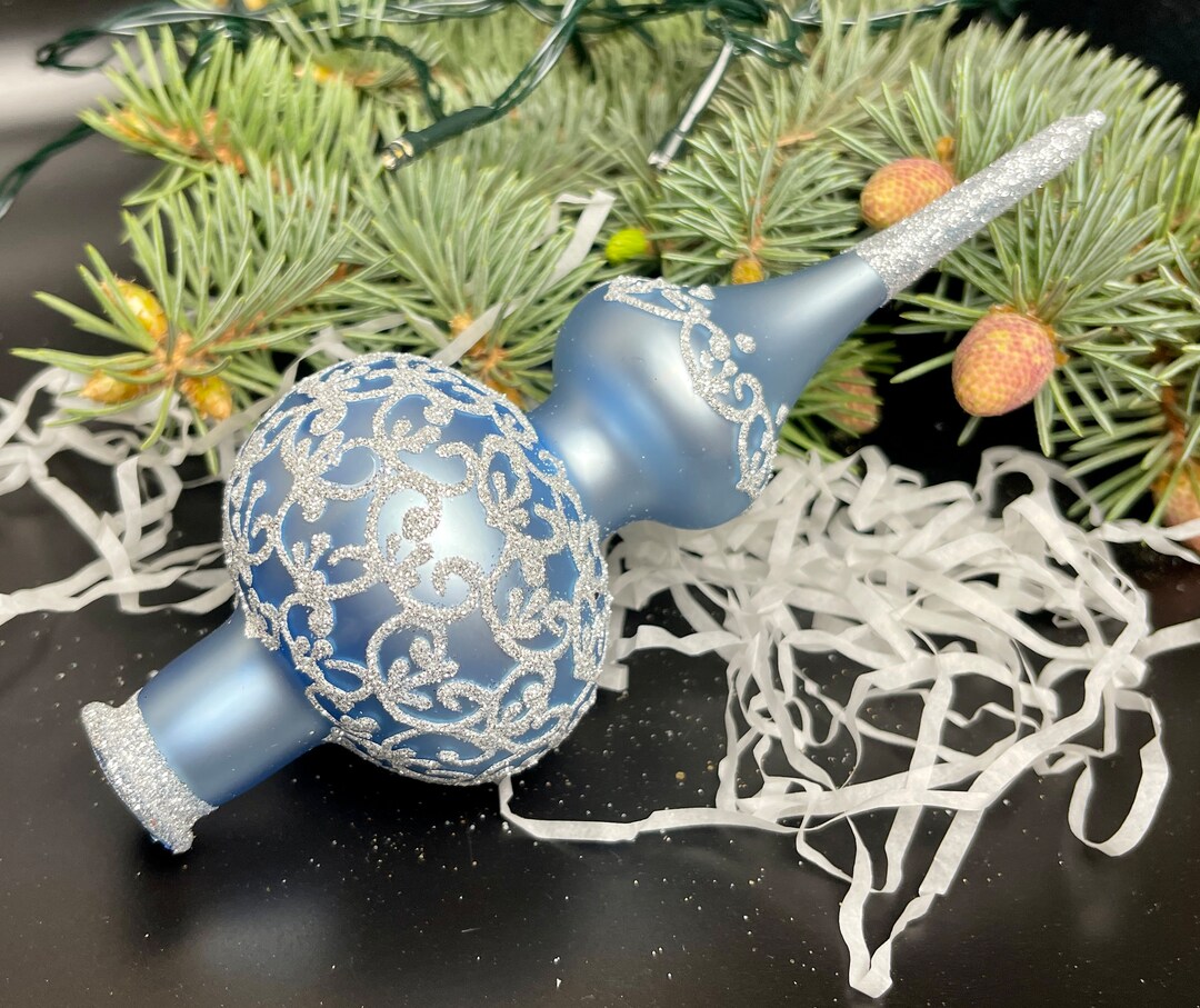 Blue Christmas Tree Topper for Christmas Tree Holiday Decoration ...