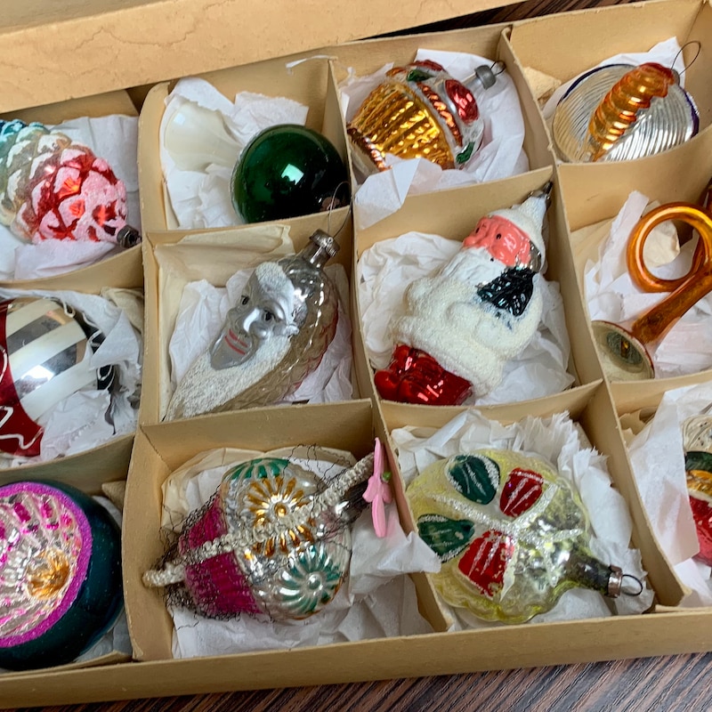 Antique Christmas Ornaments - Etsy