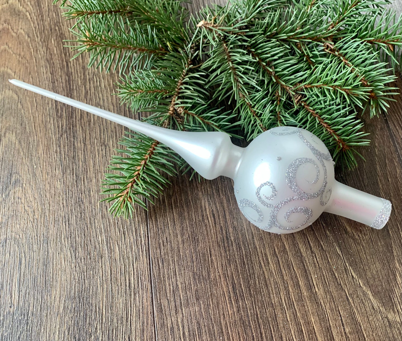 Xmas Tree Glass Topper Christmas Glass Tree Topper 27cm | Etsy