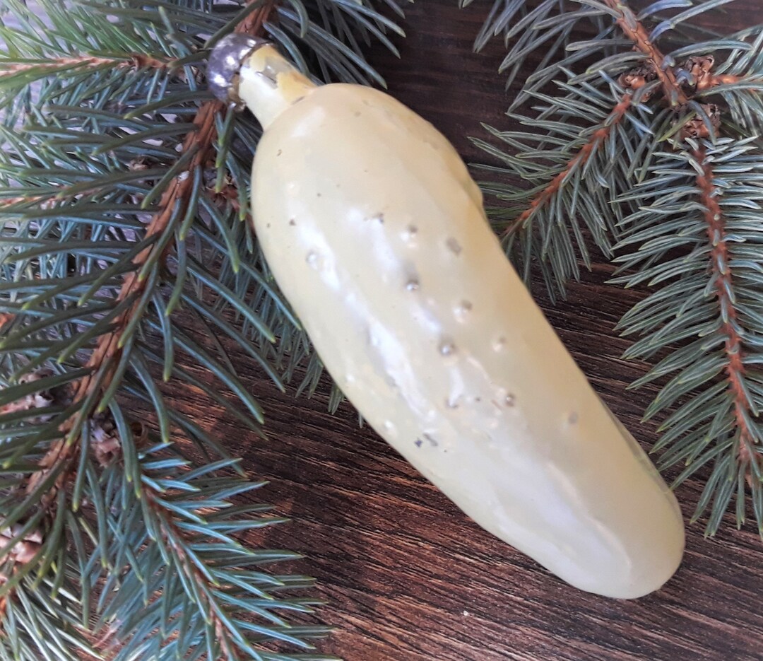 Cucumber Christmas Glass Ornaments, Vintage Christmas,retro Christmas ...