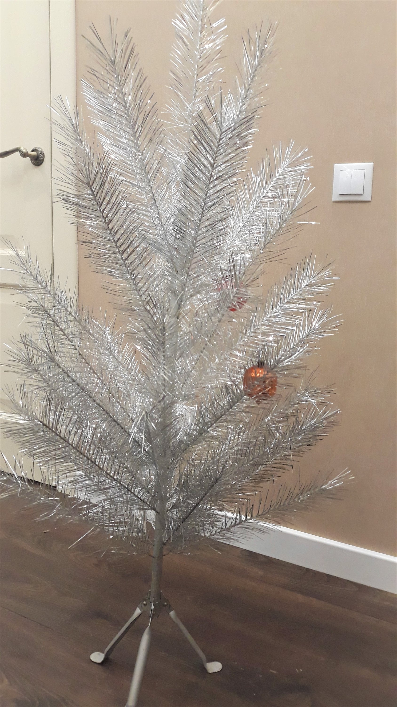 Aluminum Christmas Tree, Silver, Aluminum, Tree, Christmas Tree, 80s ...