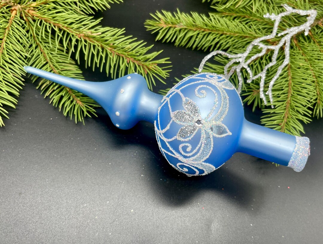 Blue Christmas Tree Topper for Christmas Tree Holiday Decoration ...