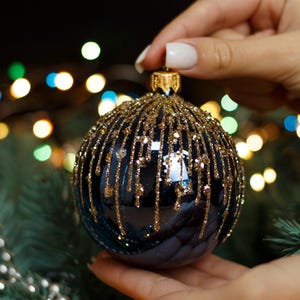 Ball With Pattern, Hand-painted Christmas Glass Ornaments,custom ...