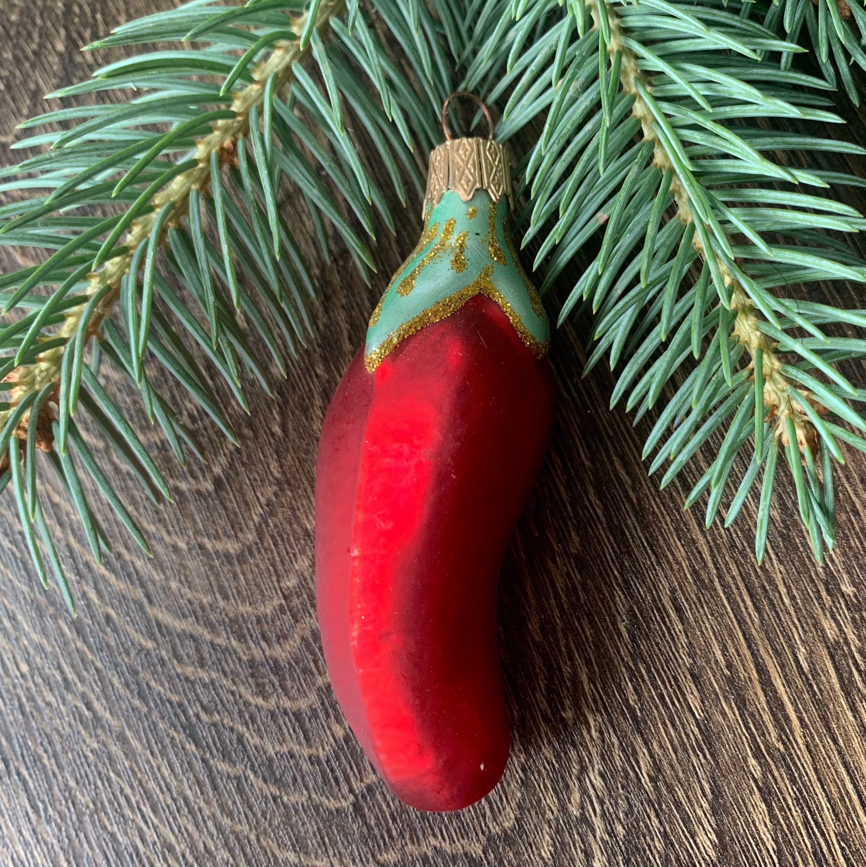 Pepper Christmas Glass Ornament Vintage Christmas Ornaments Christmas ...