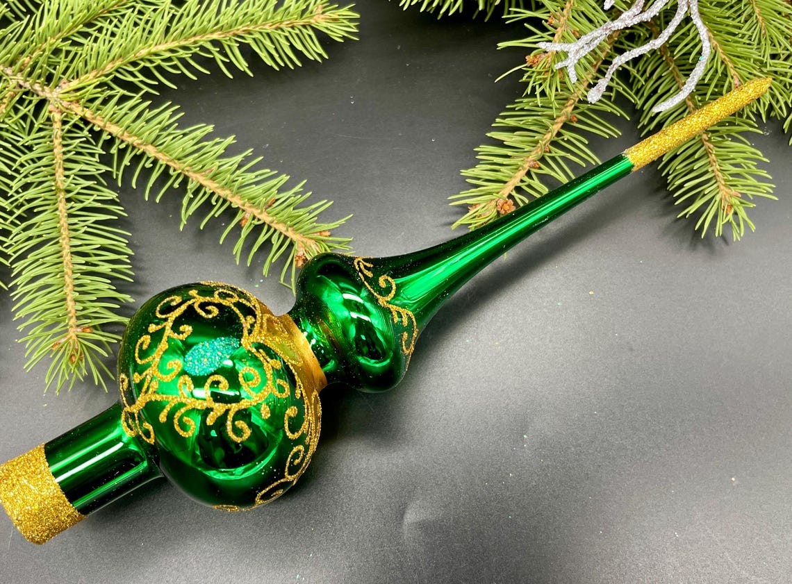 Green Christmas Tree Topper for Christmas Tree Holiday Decoration ...
