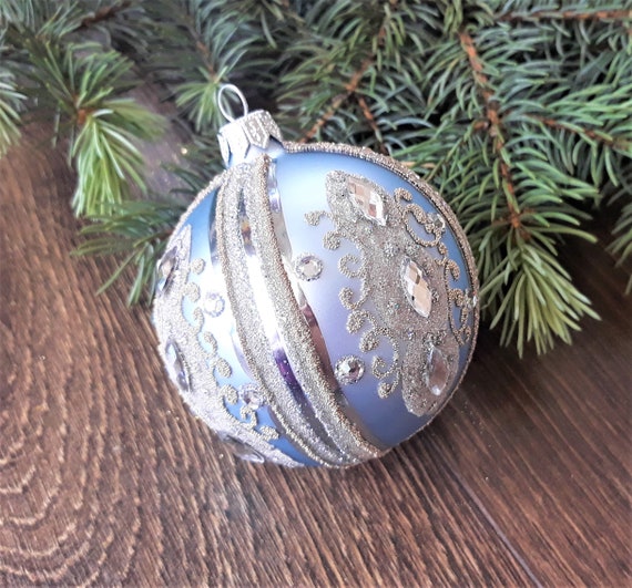 Hand-painted christmas glass ornamentscustom ornamentsHand | Etsy