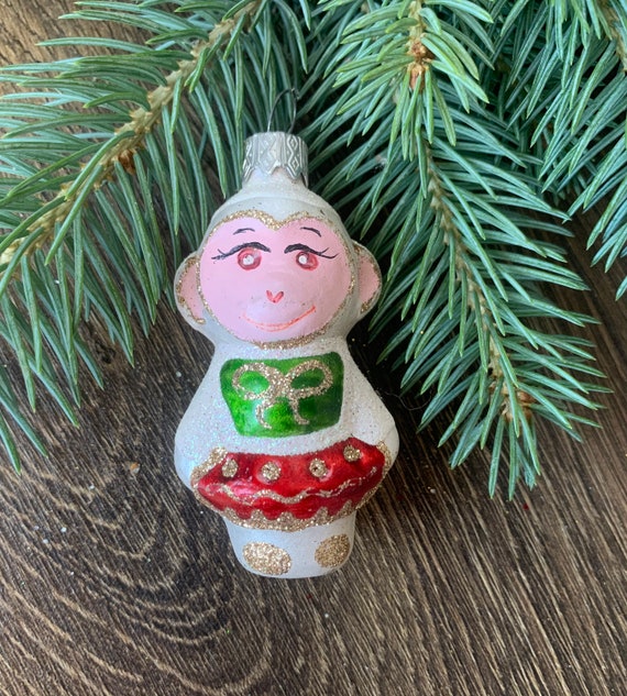 Monkey christmas decorations vintage christmas ornaments | Etsy