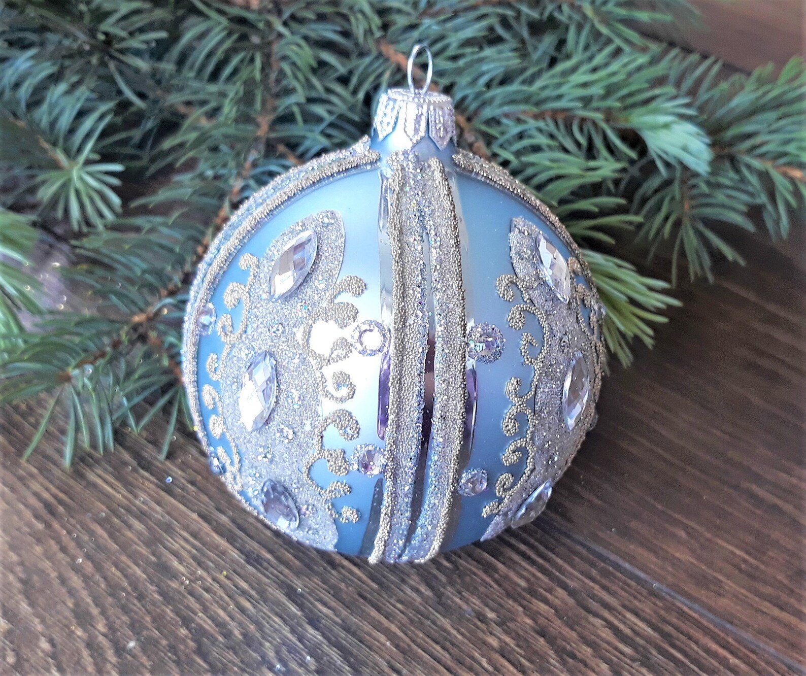 Hand-painted christmas glass ornamentscustom ornamentsHand | Etsy