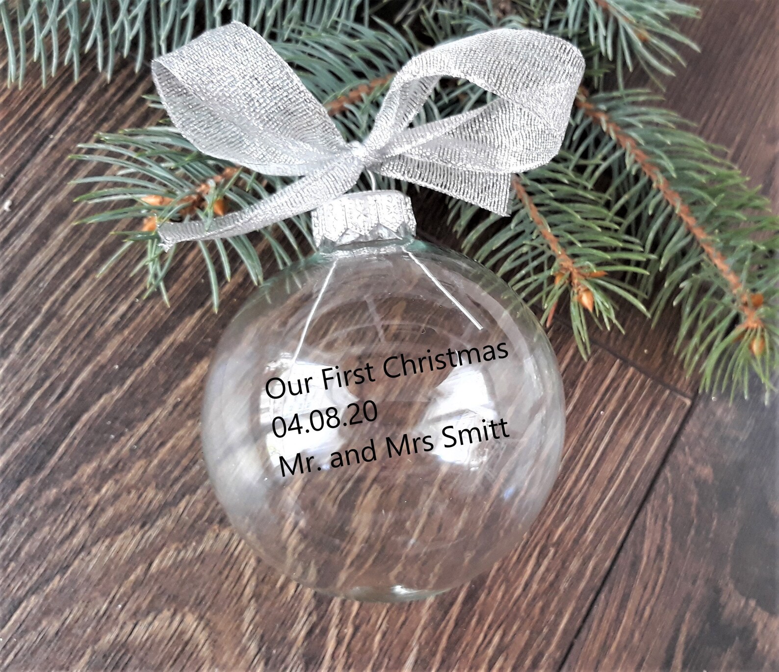 Personalized Christmas Glass Ornaments Custom Etched Glass - Etsy Personalized Christmas Glass Ornaments Custom Etched Glass - Etsy