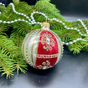 Ball With Pattern, Hand-painted Christmas Glass Ornaments,custom ...