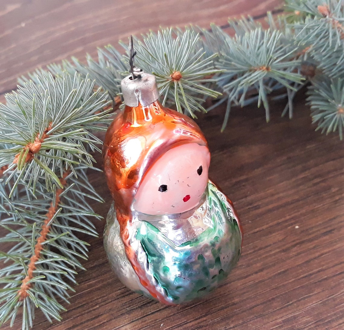 Roly-poly Antique Glass Christmas Ornamentschristmas Glass - Etsy