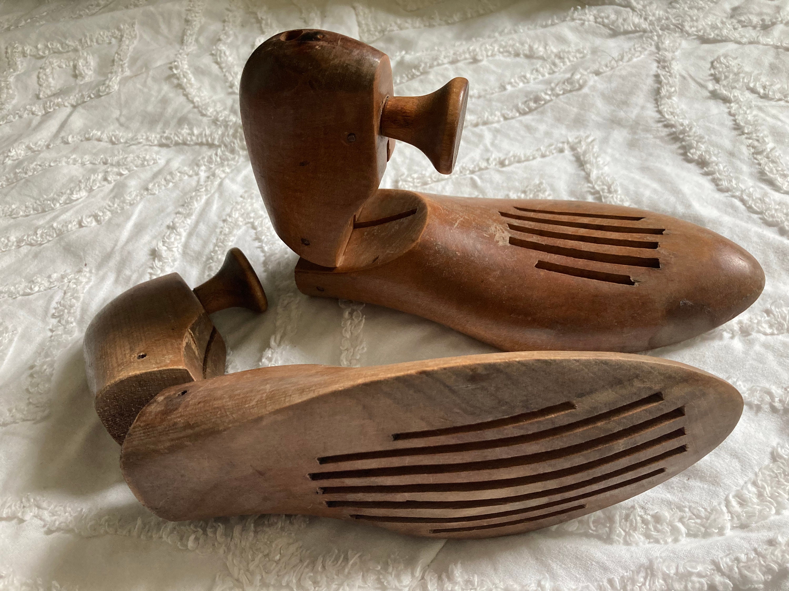 Set of 2 Vintage Wooden Shoe Forms / Shoe Lasts / Vintage - Etsy