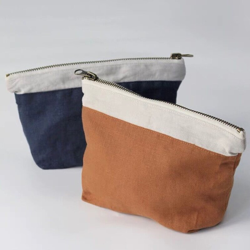 Linen Cosmetic Bag - Etsy