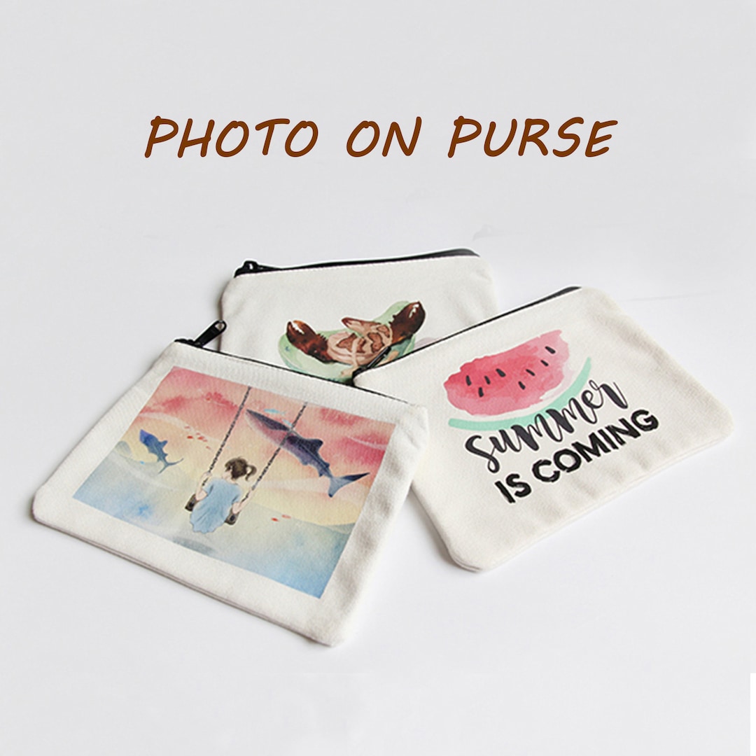 Personalised Photo Purse, Custom Photo Handbag, Picture Cosmetic Bag ...