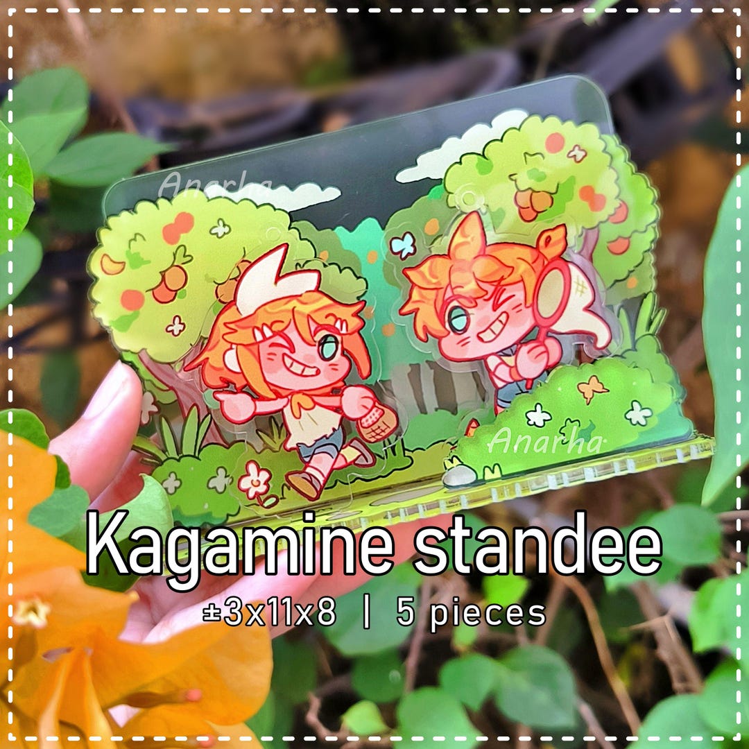 Kagamine Rin Len Acrylic Standee: Vocaloid Keychain, Project Sekai Fan ...