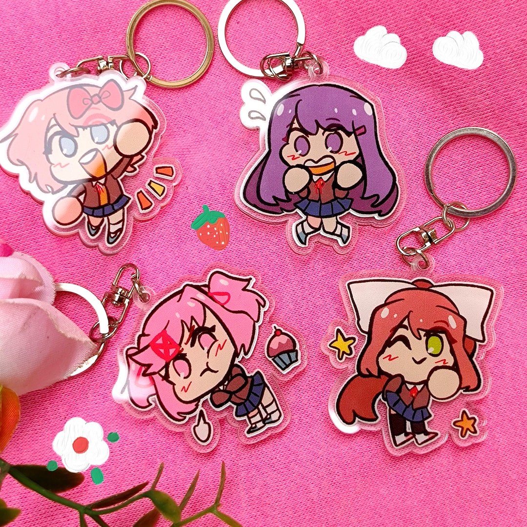 DDLC Doki Literature Club Acrylic Keychain - Etsy
