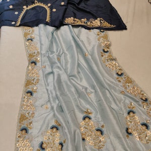 Russian Silk Saree,,,,embroidered Saree,,,,,unique Sari - Etsy