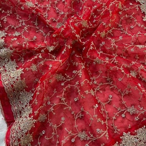 Red Bridal Inspired Wedding Saree Indian Traditional Sarees - Etsy