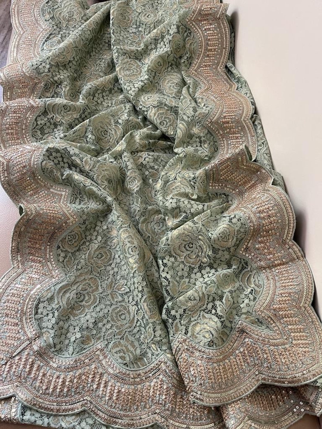 Kazina Chaintley Saree Lace Saree Partywear Sari - Etsy