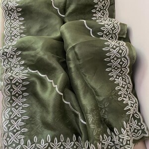 Sheena Partywear Organza Saree,,,,women Clothing - Etsy