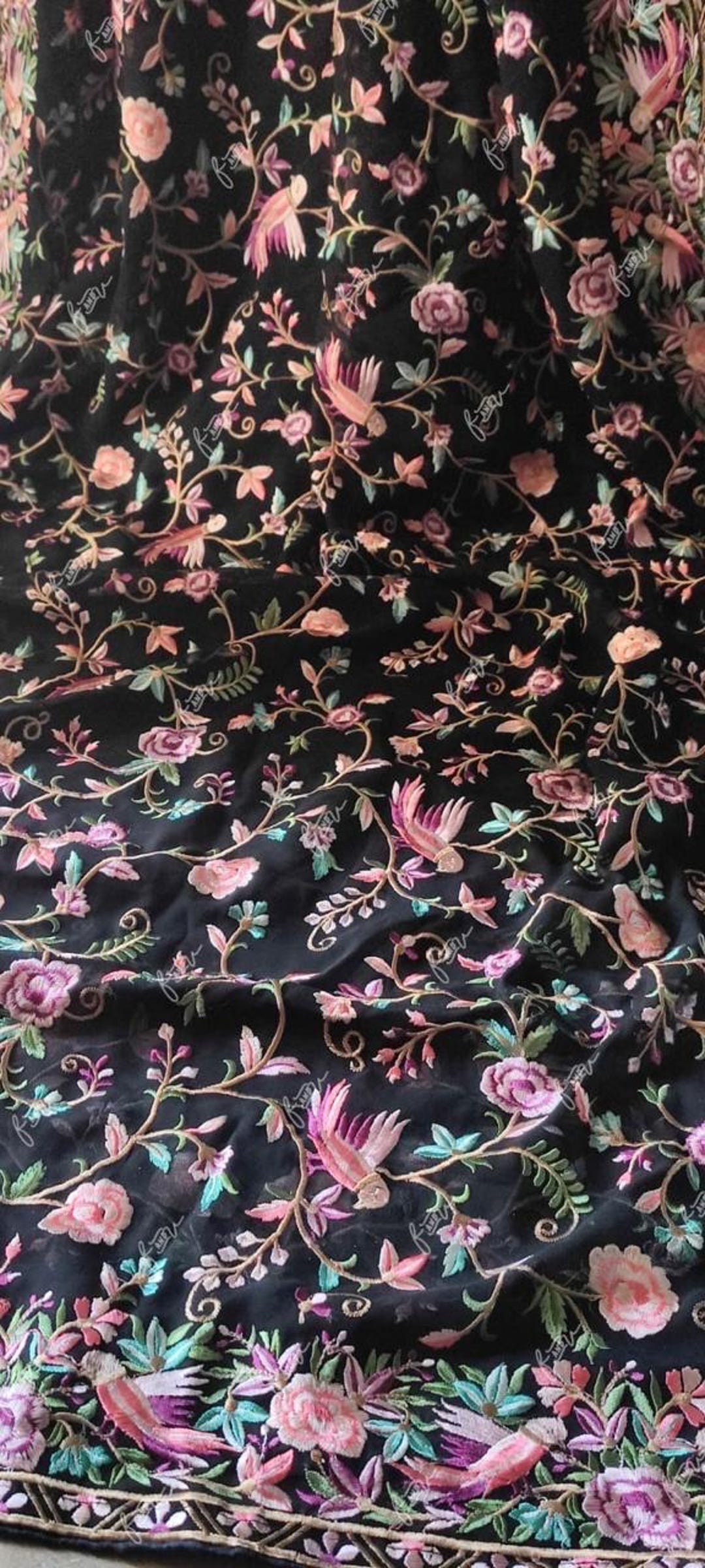 Parsi Inspired Saree Indian Saree Women Sari Clothing - Etsy