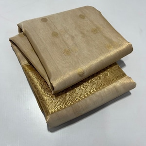 Zari Inspired Chanderi Saree Women Beautiful Sari - Etsy