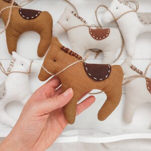 Linen Horse Garland, Scandinavian Garland, Farmhouse Decoration, Horse ...