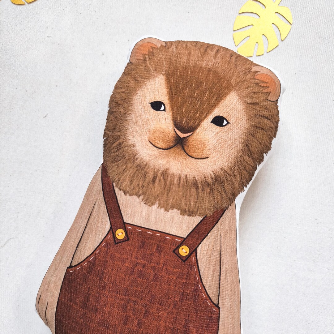 Stuffed Lion Doll, Lion Toy, Lion Mascot, Plush Lion - Etsy